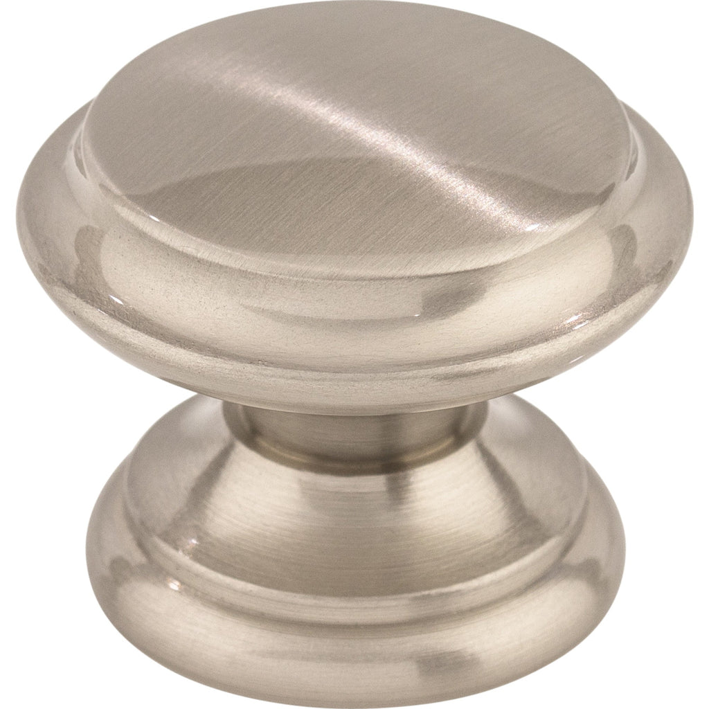 Flat Top Knob 1 3/8 Inch Brushed Satin Nickel – Worldwide Flooring ...